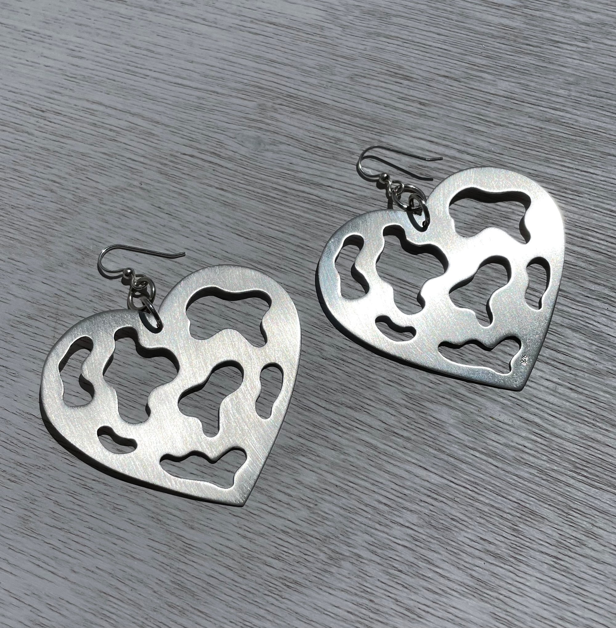 Cow Heart Earrings